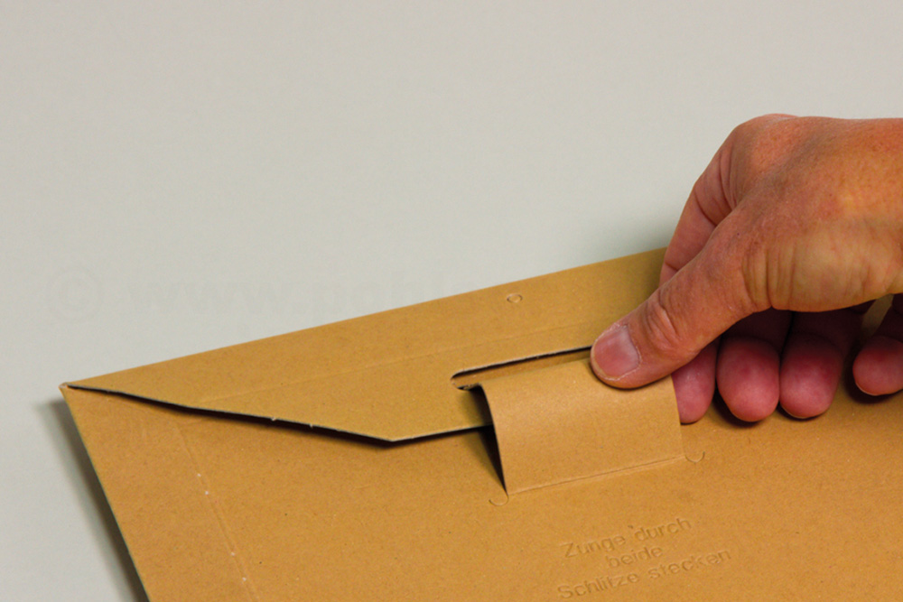 Cardboard Mailing Bags with Tuck-in Flap Closure | Pohl-Scandia GmbH
